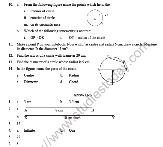 CBSE Class 4 Maths Geometry Question Bank